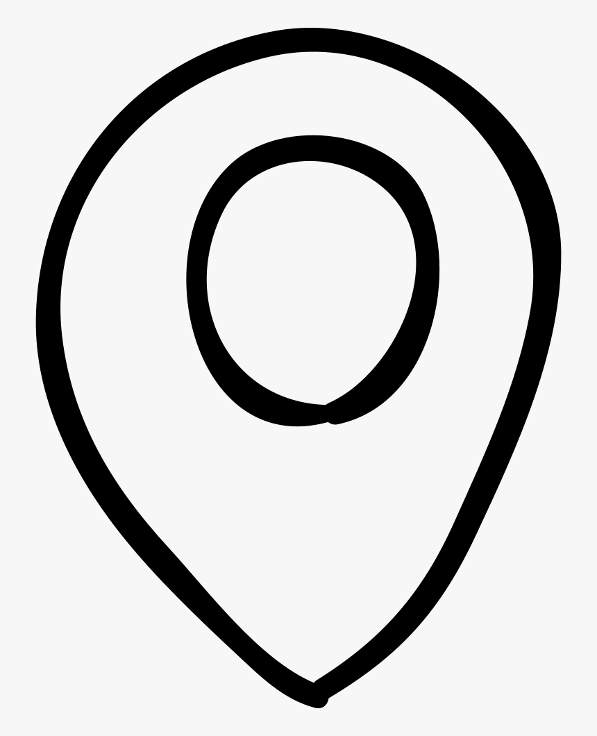 Placeholder Hand Drawn Outline - Hand Drawn Map Point Icon, HD Png ...