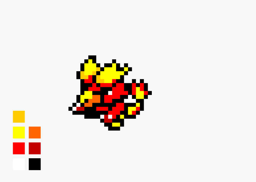 Magmar - Undertale Asriel Pixel Art, HD Png Download , Transparent Png ...
