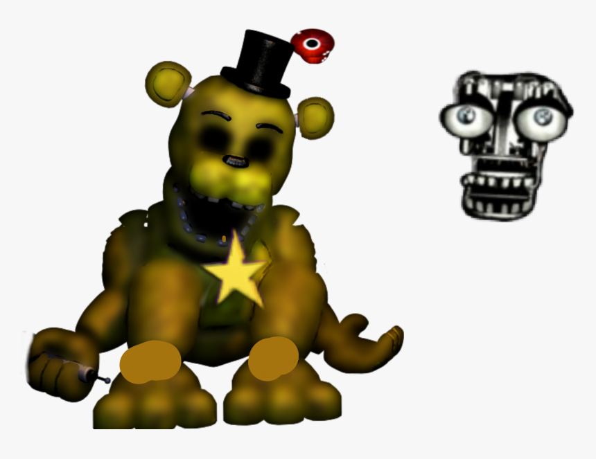 Golden Endo Esqueleto Sticker Arisvet Animated Skull - Fnaf 2 G Freddy ...