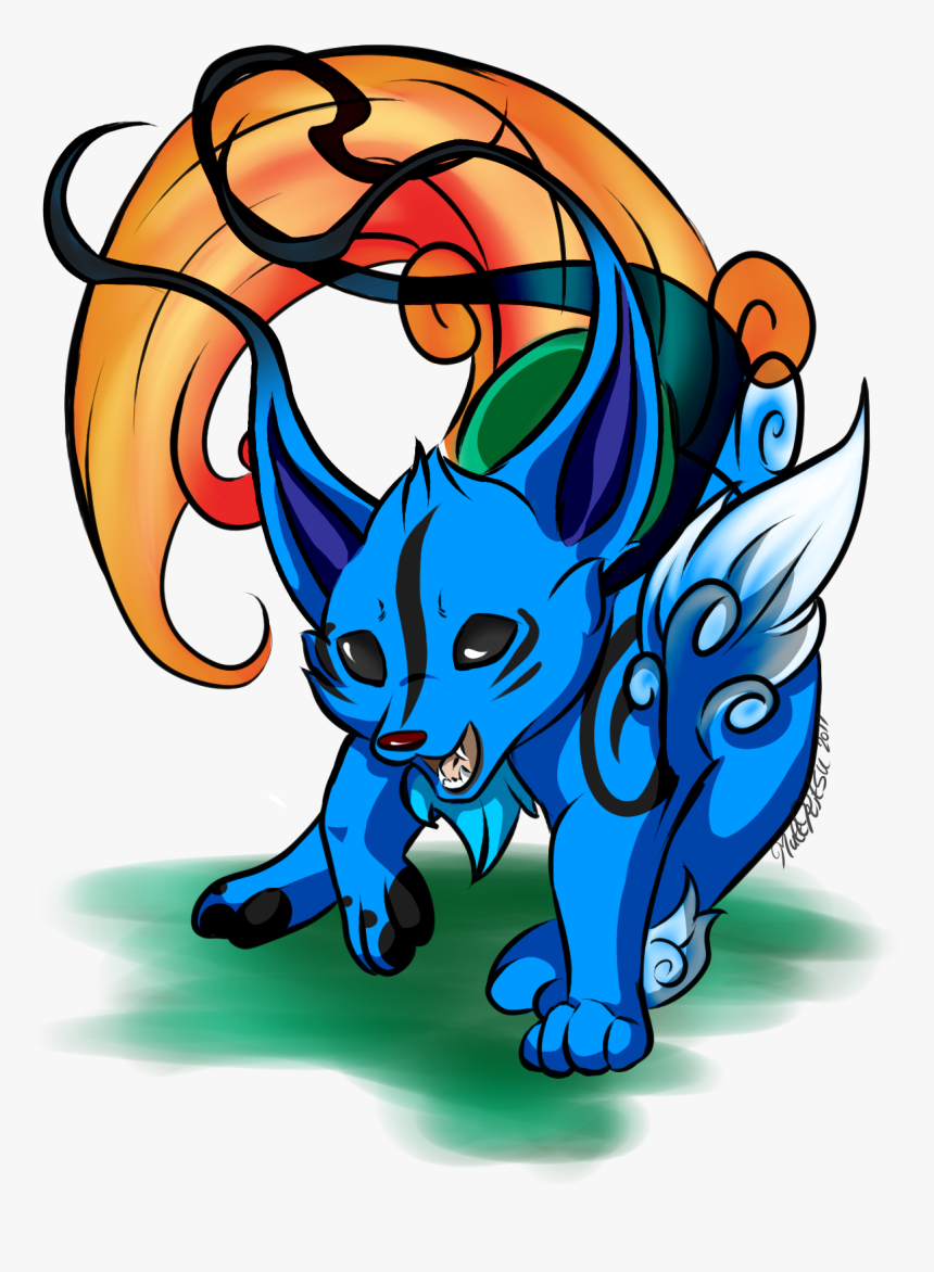 Okami Style Gelert [neopets Art] - Cartoon, HD Png Download ...