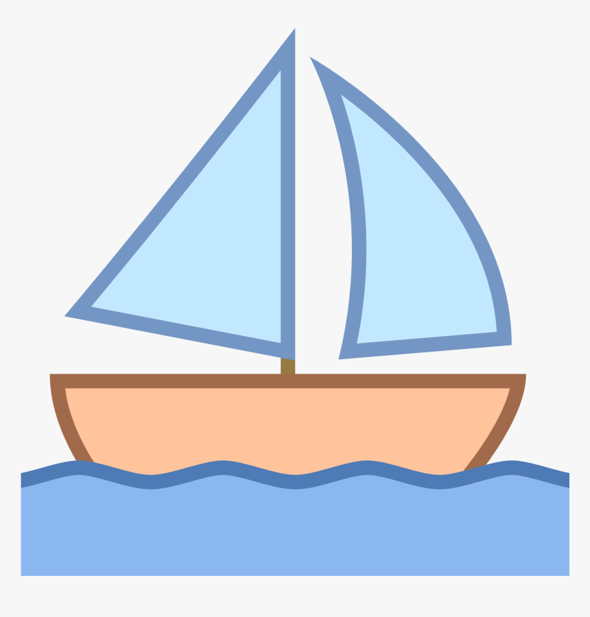 Boat Icon Png - Sailboat, Transparent Png , Transparent Png Image - PNGitem