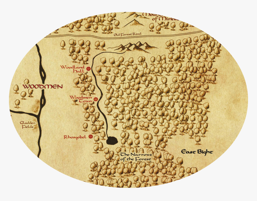 Eaves Of Mirkwood Player Map, HD Png Download , Transparent Png Image ...