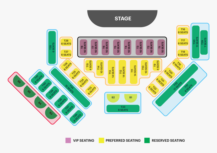 Australian Bee Gees Show Seating Chart, HD Png Download , Transparent ...