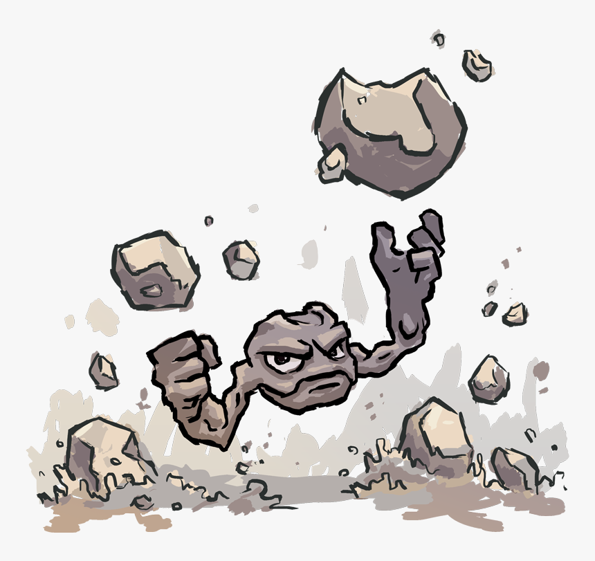 Geodude Rock Throw, HD Png Download , Transparent Png Image - PNGitem