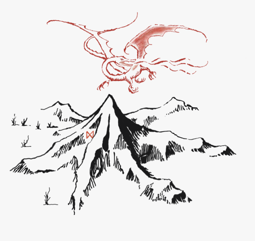 Transparent Smaug Png - Lonely Mountain Hobbit, Png Download ...