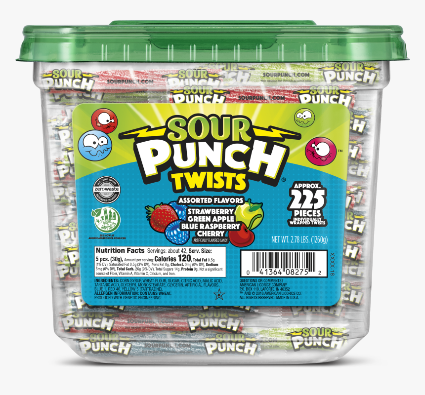 Sour Punch Twists, - Sour Punch Twists, HD Png Download , Transparent ...
