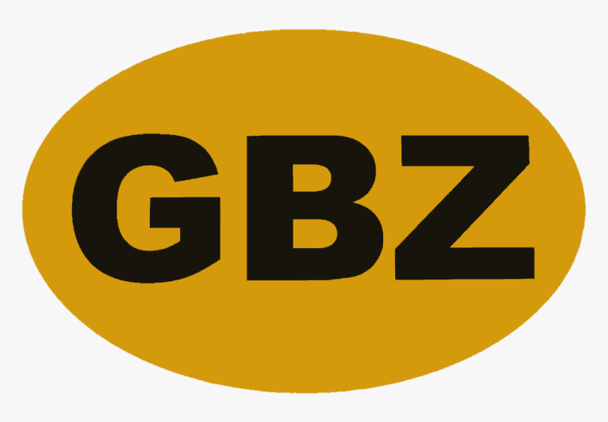 Gbz International Vehicle Registration Oval - Gbz, HD Png Download ...