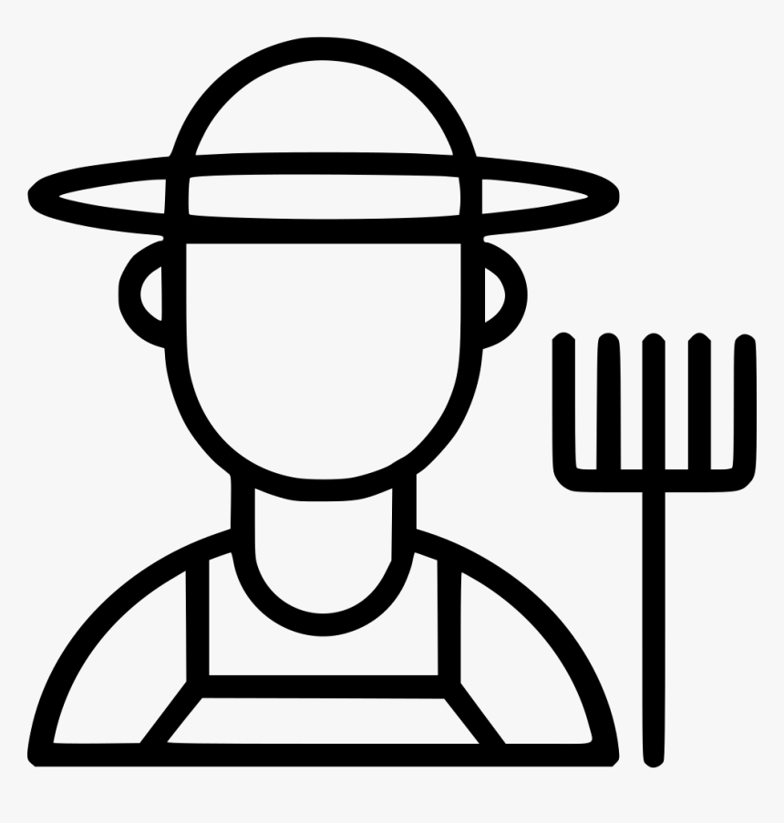 Farmer Hat Farm Avtar Agriculture Grower Human - Farmer Icon Png ...
