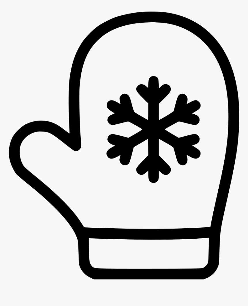 Mitten Outline Clipart Image
