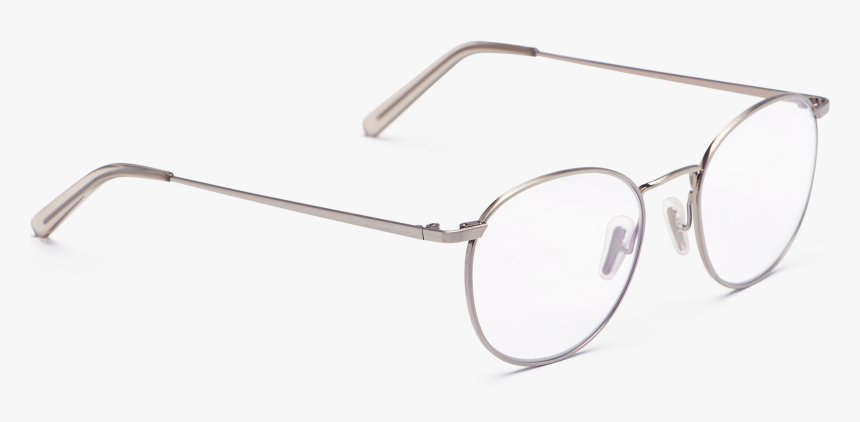 Silver Metal Frame Glasses, HD Png Download , Transparent Png Image ...