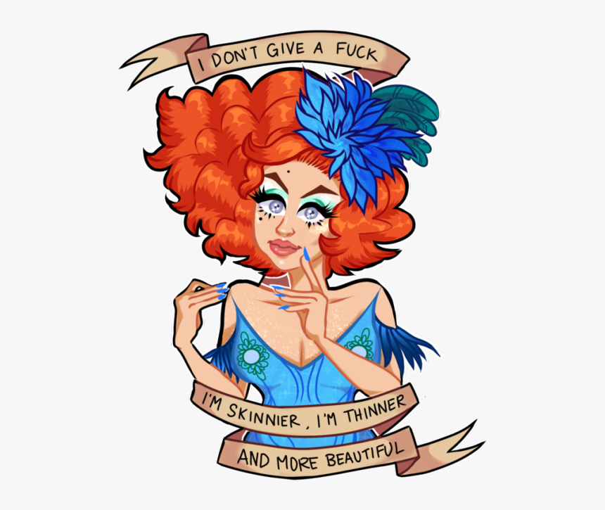 Aja Club Kids, Drag Queens, Rupaul - Rupaul Drag Queen Cartoon, HD Png ...