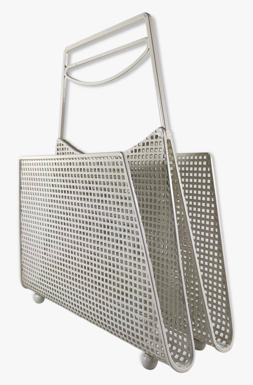 White Magazine Holder In Perforated Metal 60/70 S, HD Png Download ...