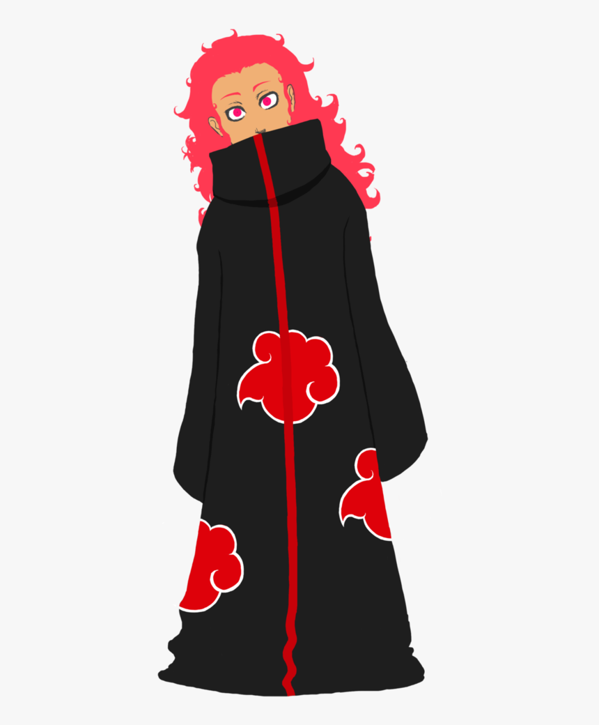 Cloak Drawing Akatsuki - Akatsuki Cloak Drawing, HD Png Download ...