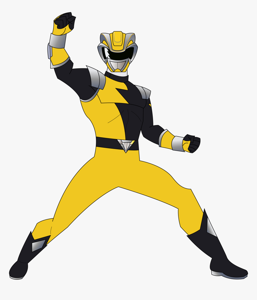 Yellow Clipart Power Rangers - Power Rangers Hyperforce Yellow, HD Png ...