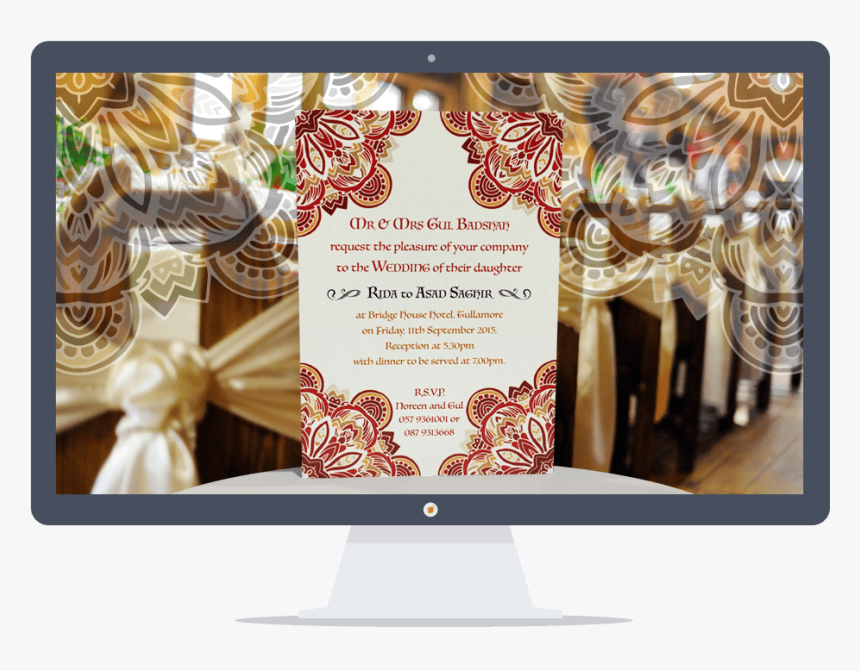 Wedding Invitation - Picture Frame, HD Png Download , Transparent Png ...