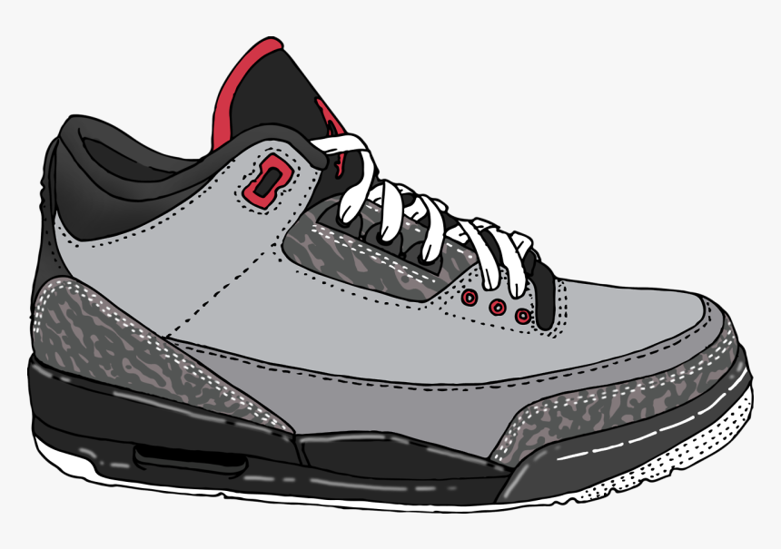 Air Jordan 3 “stealth” - Sneakers, HD Png Download , Transparent Png ...