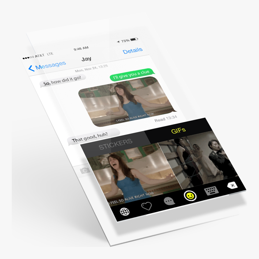 Keyboard Gif - Smartphone, HD Png Download , Transparent Png Image ...