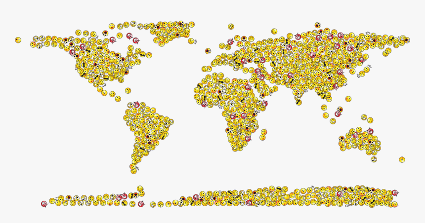 World Map One Color, HD Png Download , Transparent Png Image - PNGitem