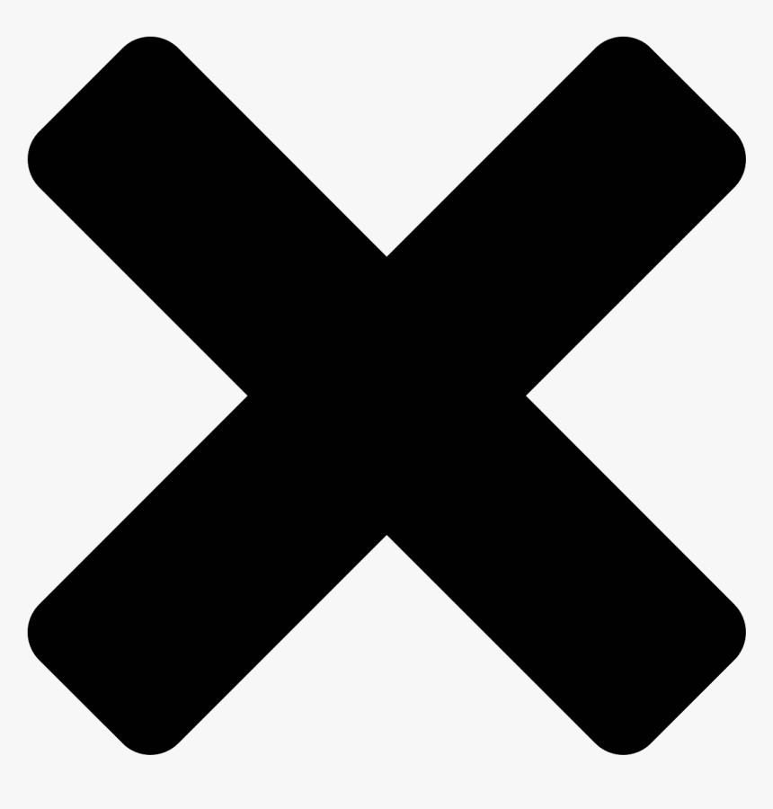 Black X Road Sign, HD Png Download , Transparent Png Image - PNGitem