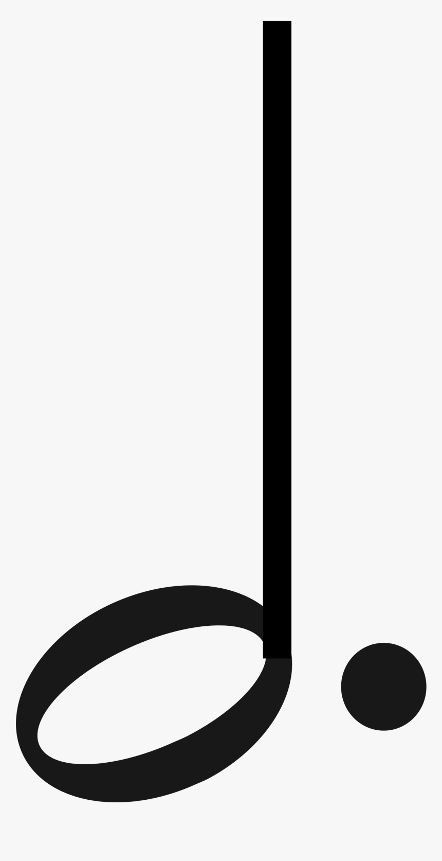 Dotted Quarter Note Clip Art