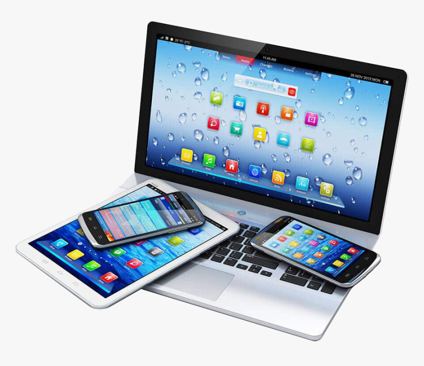 Cell Phones And Computers, HD Png Download , Transparent Png Image ...