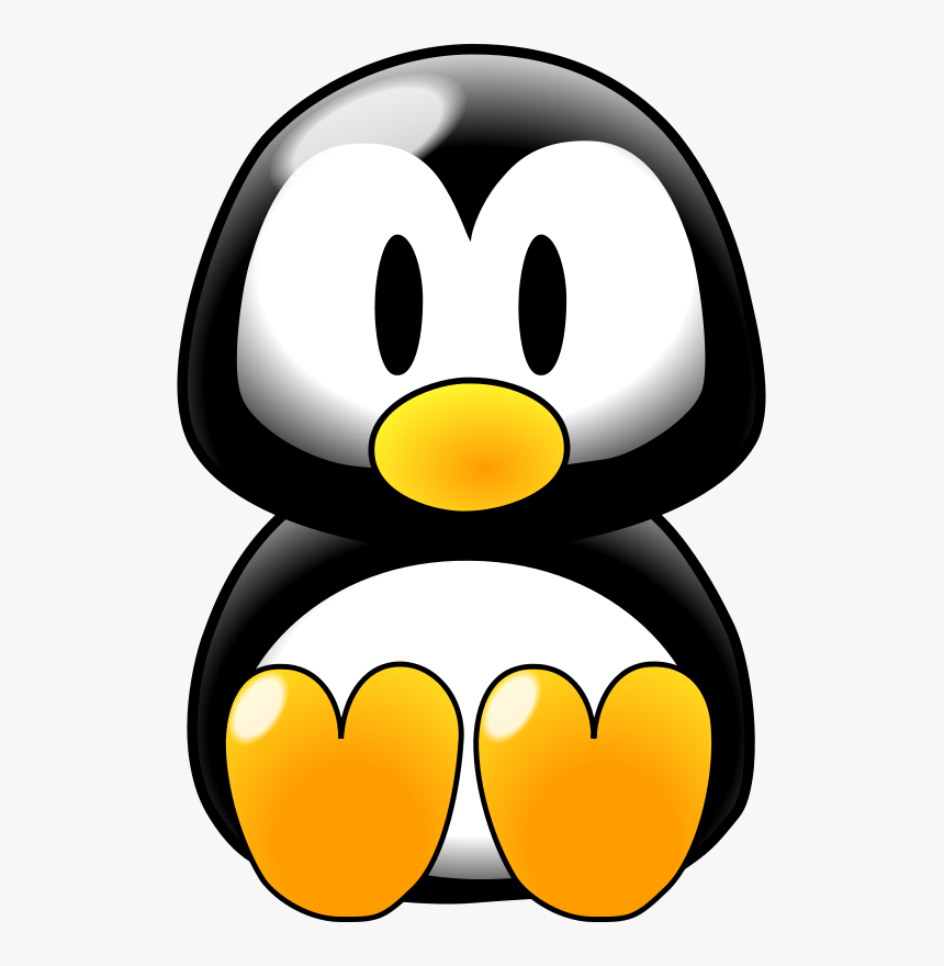 Baby Tux - Cute Clipart Animals, HD Png Download , Transparent Png ...