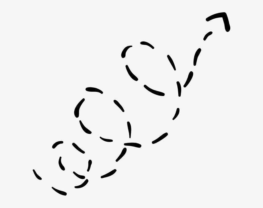 Transparent Dotted Line Png - Dotted Line With Arrow, Png Download ...