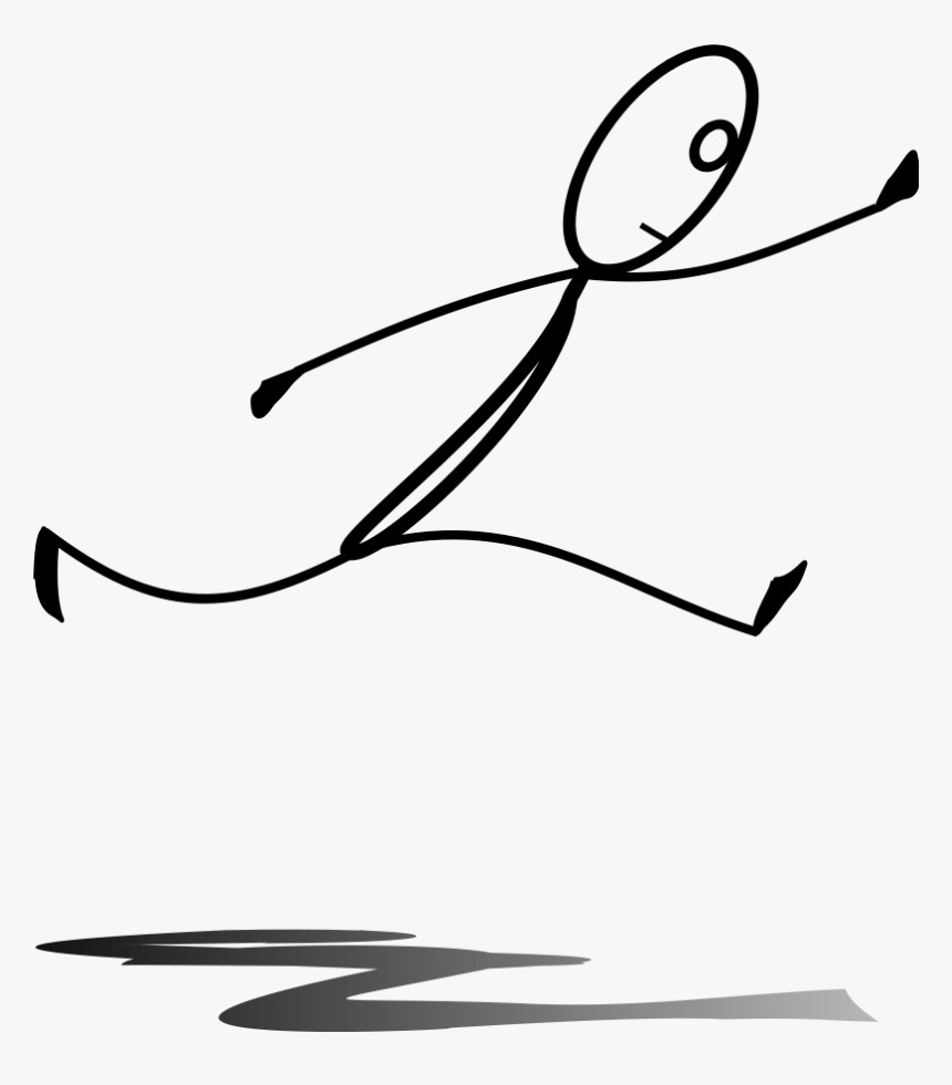 Transparent Jumping Jack Clipart - Jumping Stick Figure Clipart, HD Png ...