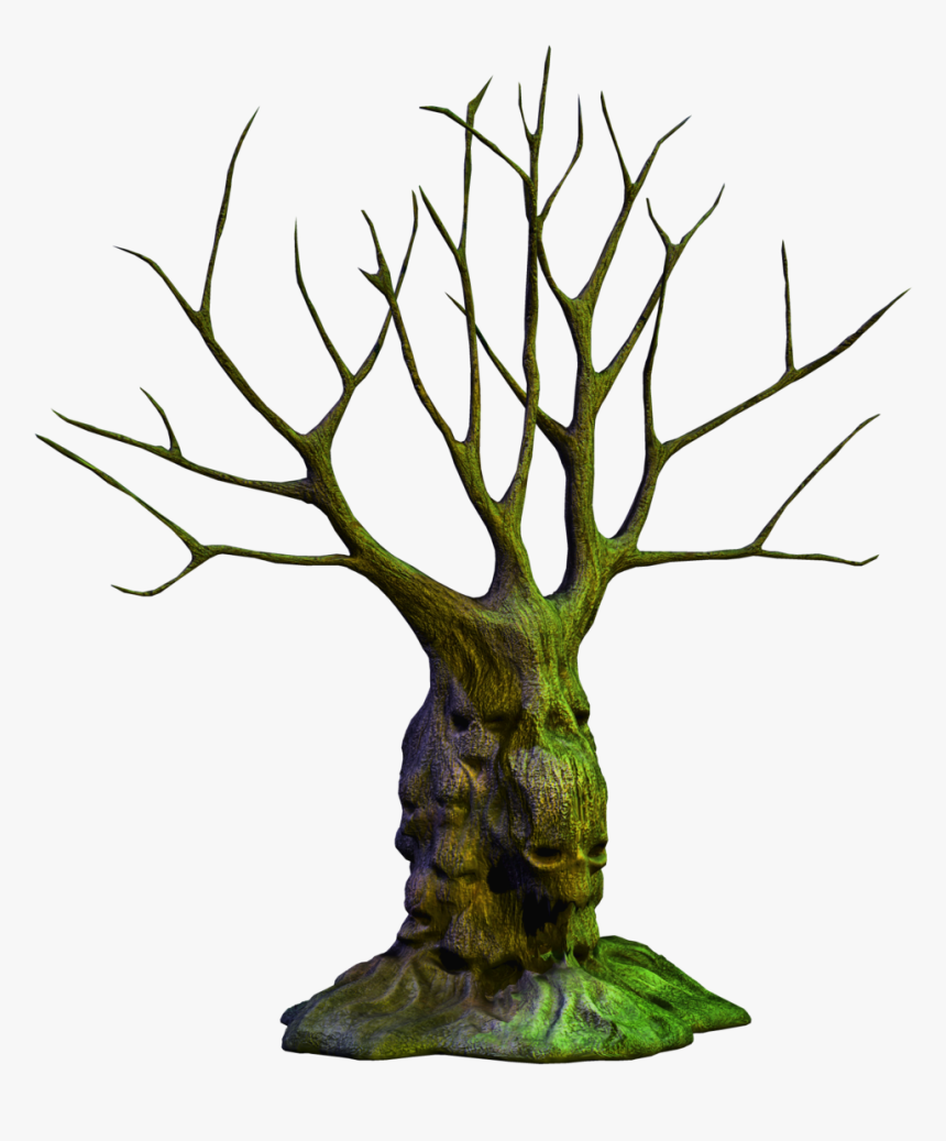 Scary Tree Cartoon Png, Transparent Png , Transparent Png Image - PNGitem