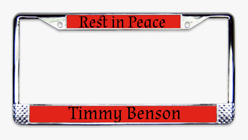 Rip Chrome License Plate Frame - Vehicle Registration Plate, HD Png ...