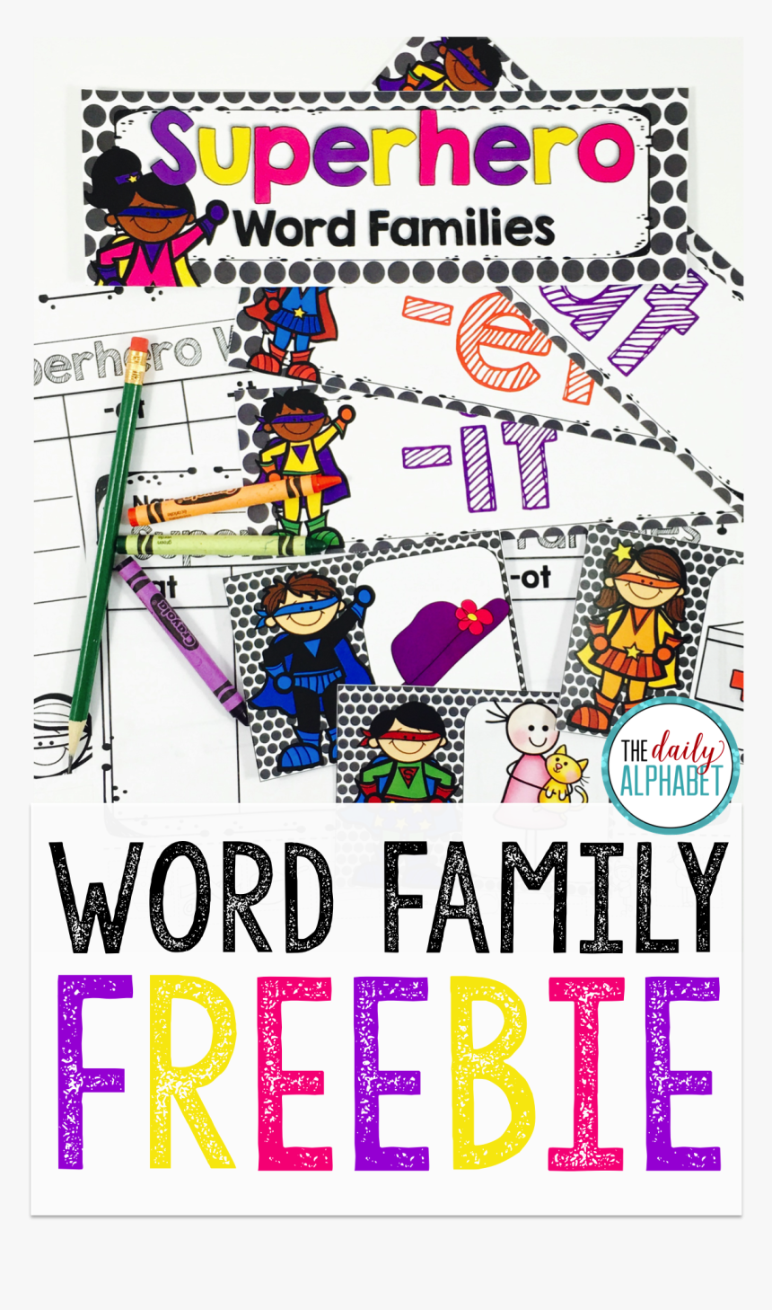 Word Families Help Students To Identify Familiar Chunks, HD Png ...