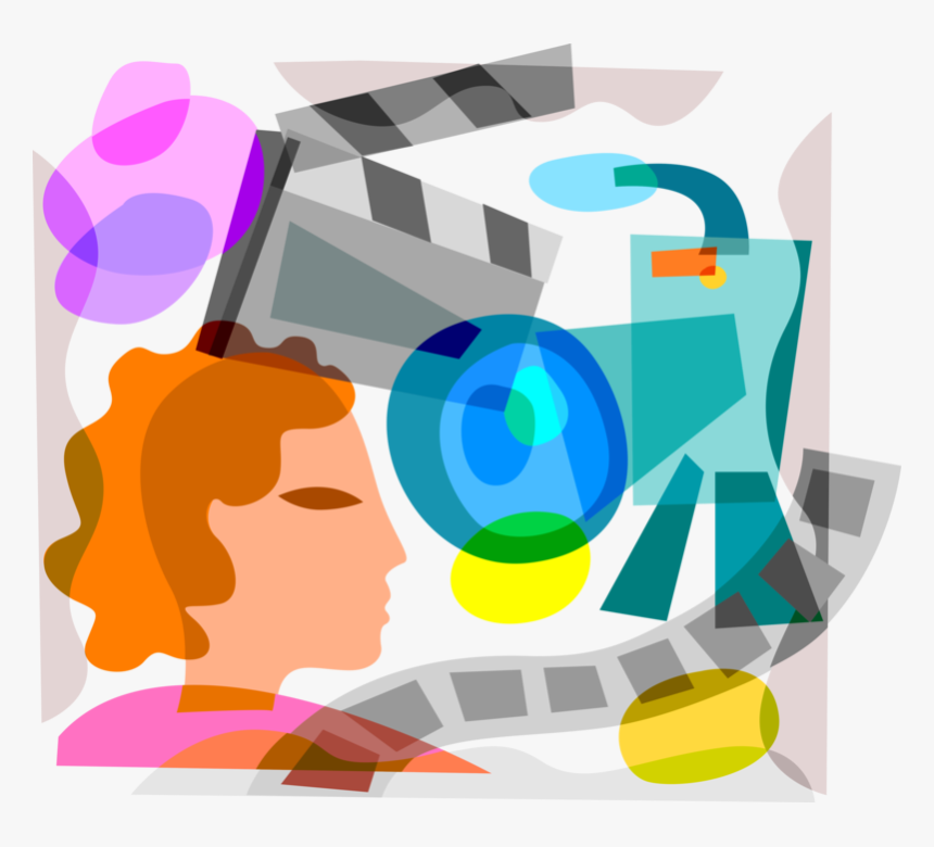 Vector Illustration Of Hollywood Cinematic Motion Picture - Graphic ...