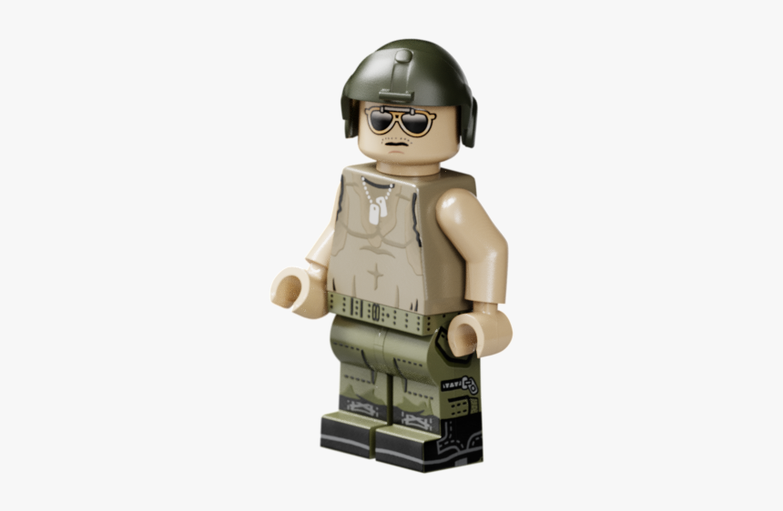 Vietnam Huey Crewman - Brickmania Huey Pilot, HD Png Download ...