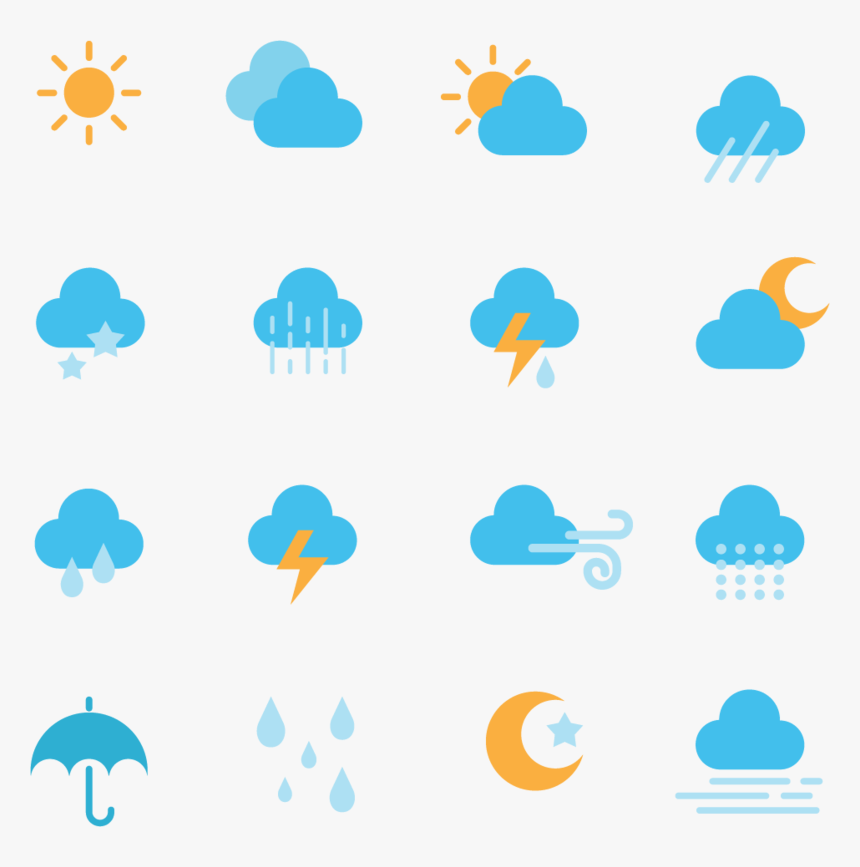 Blue Symbol Weather Rain Area Download Free Image - Weather Symbols ...