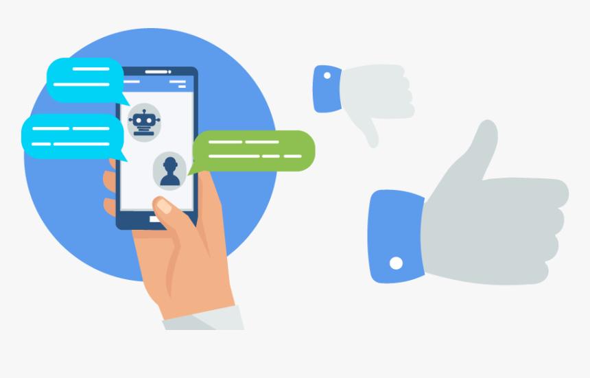Facebook Messenger Bots, Good Or Bad - Graphic Design, HD Png Download ...