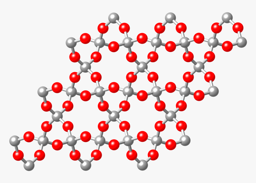 Silicon Dioxide Ball And Stick Model, HD Png Download , Transparent Png ...