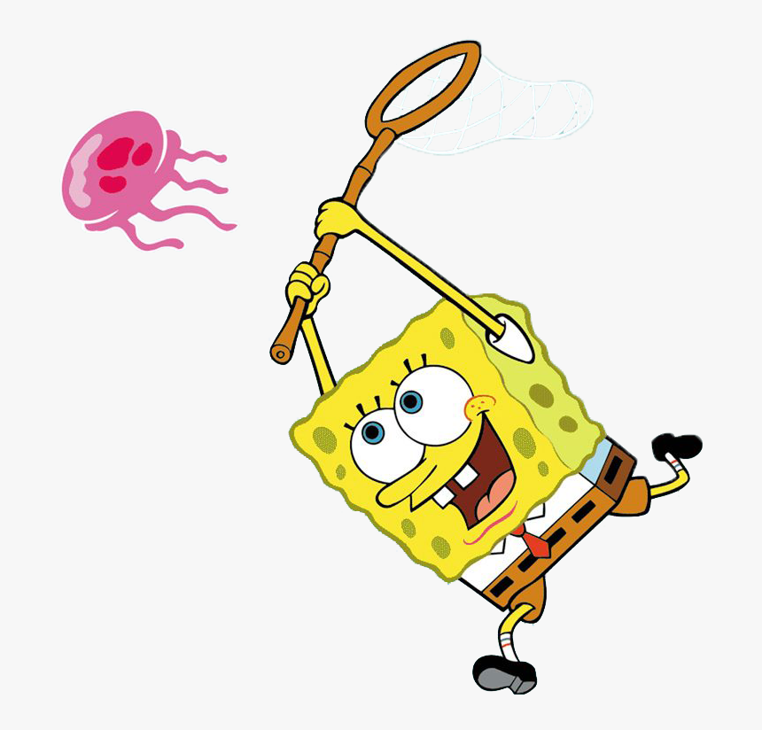 Transparent Bob Esponja Png - Spongebob With Net Transparent, Png ...