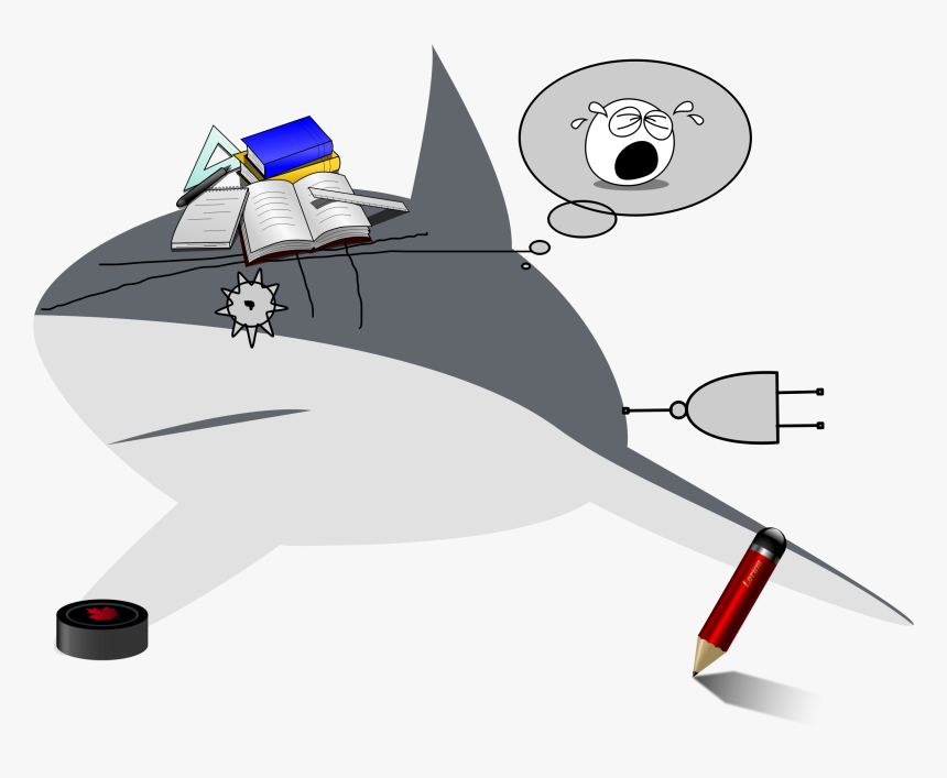 What A Shark Clip Arts - School Clipart, HD Png Download , Transparent ...