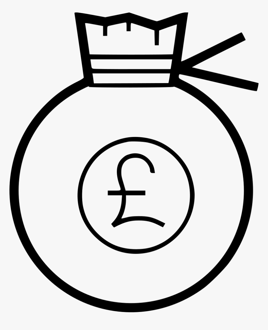 Money Bag Pound - Circle, HD Png Download , Transparent Png Image - PNGitem