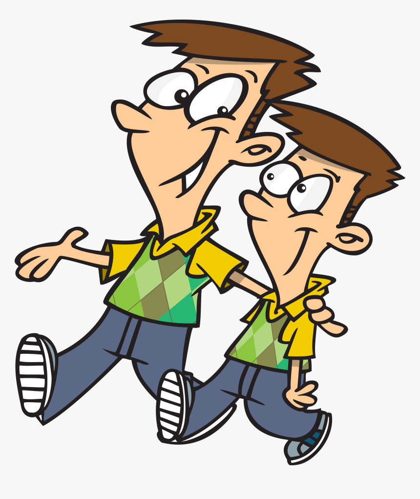 The Meaning Of Dream - Big Brother And Little Brother Cartoon, HD Png ...