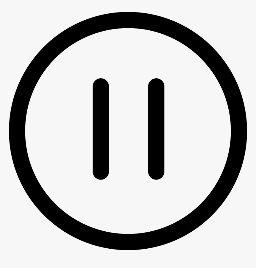 Art,line Art,graphics - Pause Button, HD Png Download , Transparent Png ...