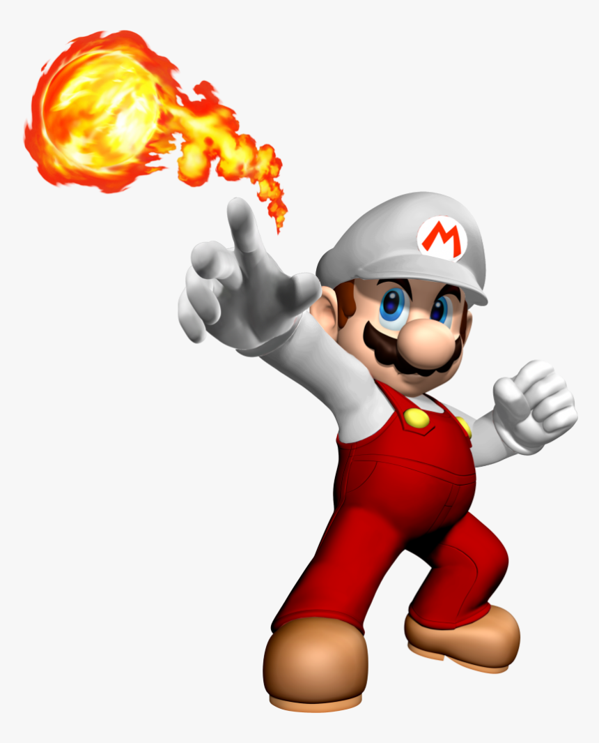 Mario With Fire Flower , Png Download - Mario Fire Flower Mode ...