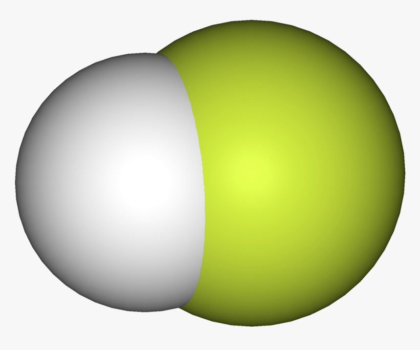 Hydrogen Fluoride 3d Vdw - Hydrofluoric Acid Hf Molecule, HD Png ...