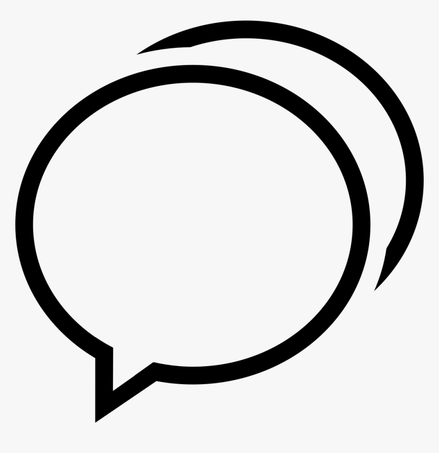 Black And White - Black And White Speech Bubbles Png, Transparent Png ...