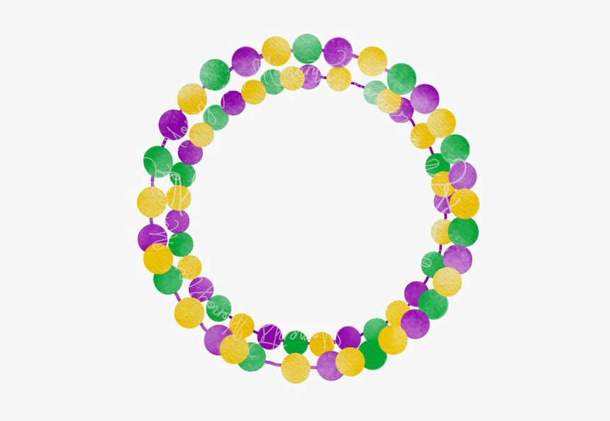 Mardi Gras Png Download Image - Circle Mardi Gras Beads, Transparent ...