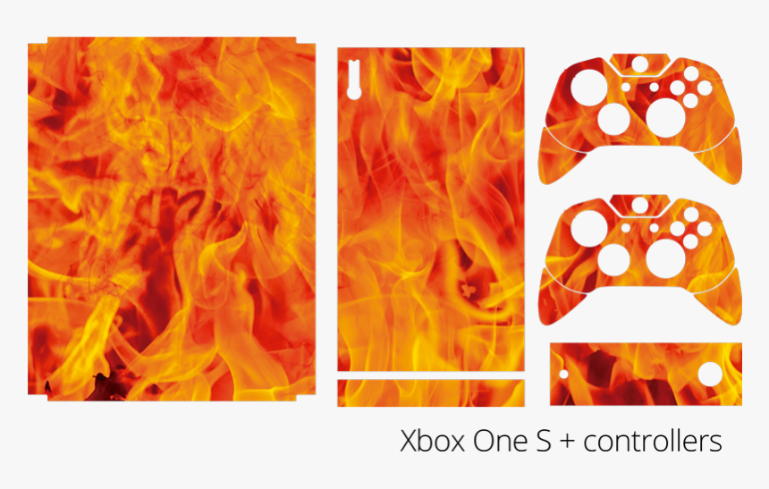 Fire Xbox Skin Sticker - Fire Xbox Controllers, HD Png Download ...