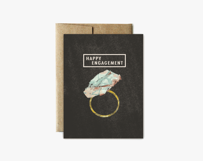 Gem Engagement Card - Happy Engagement Card, HD Png Download ...