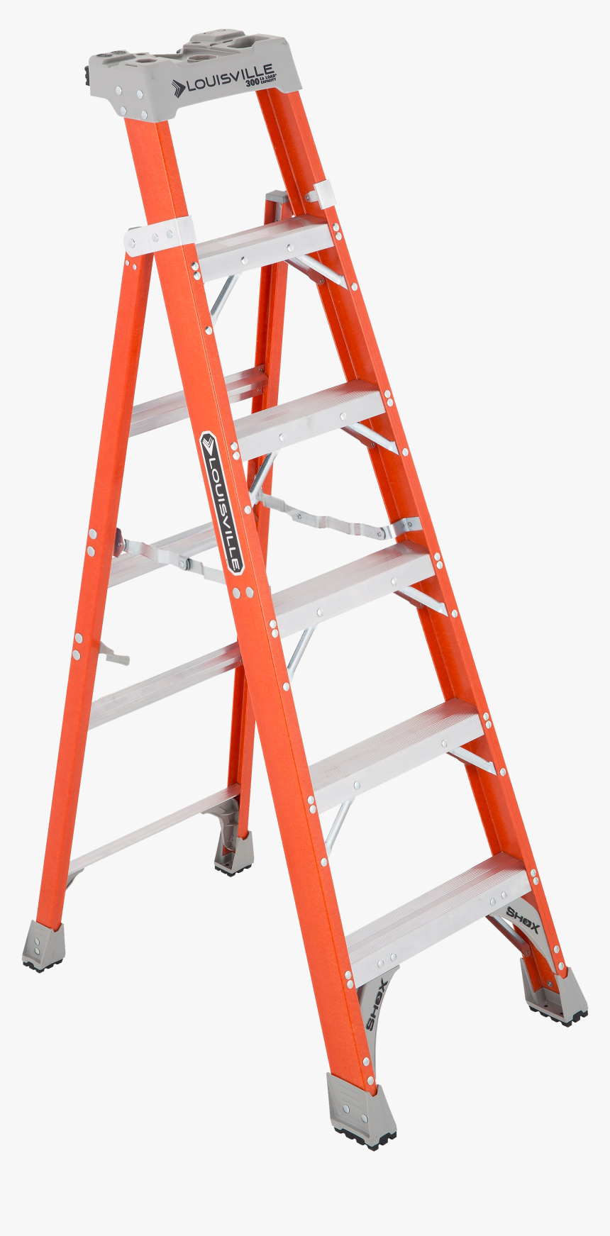 Transparent Ladders Png - Louisville Cross Step Ladder, Png Download ...