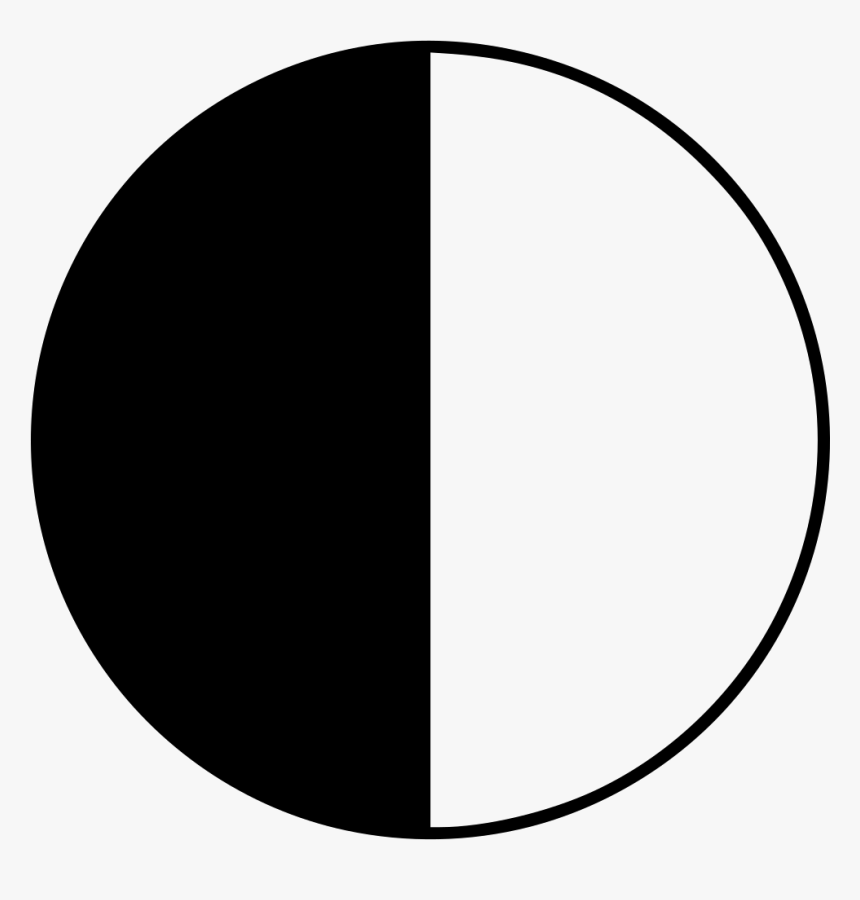 Transparent Quarter Clipart - First Quarter Moon Drawing, HD Png ...