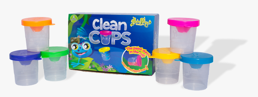 No Spill Paint Cups Clean Cups - Paint Cups No Spill, HD Png Download ...